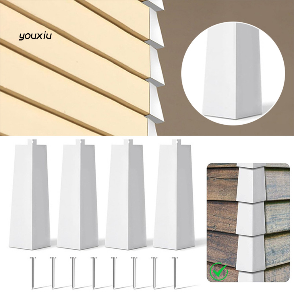 YX Aluminum Corner Trim 8pcs White Aluminum Siding Corners Rustproof ...