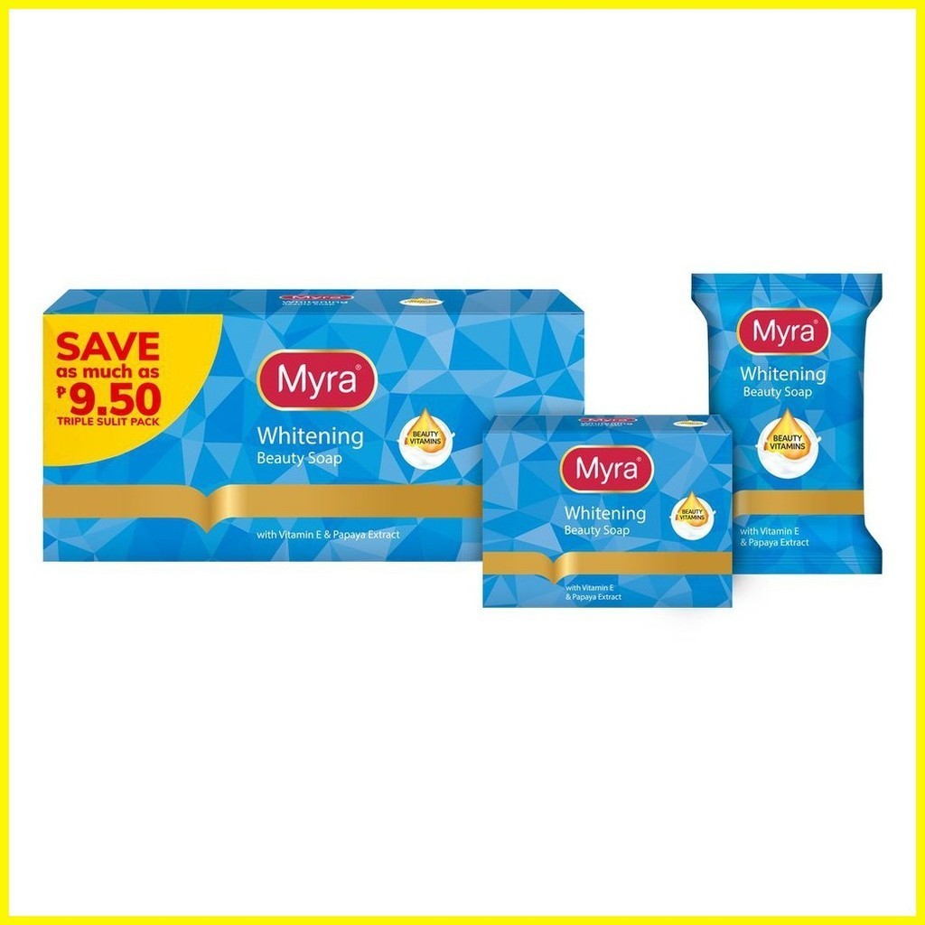 Myra Whitening Beauty Soap 90g | Shopee Philippines