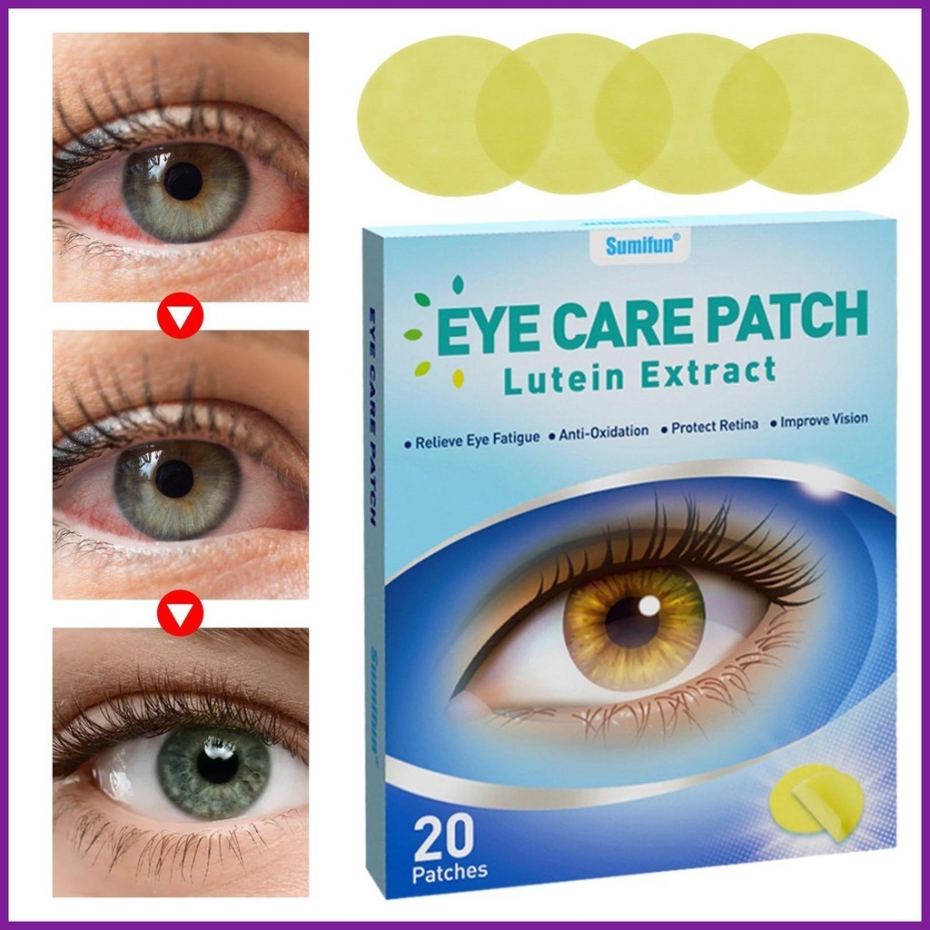 Natural Herbal Eye Plaster 20pcs Student Dry Eye Patches Relieve Eye ...