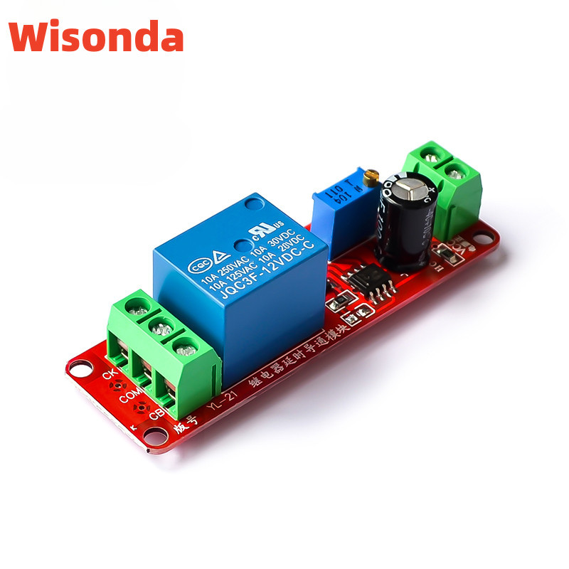 NE555 Timer Switch Adjustable Module Time delay relay Module DC 5V ...