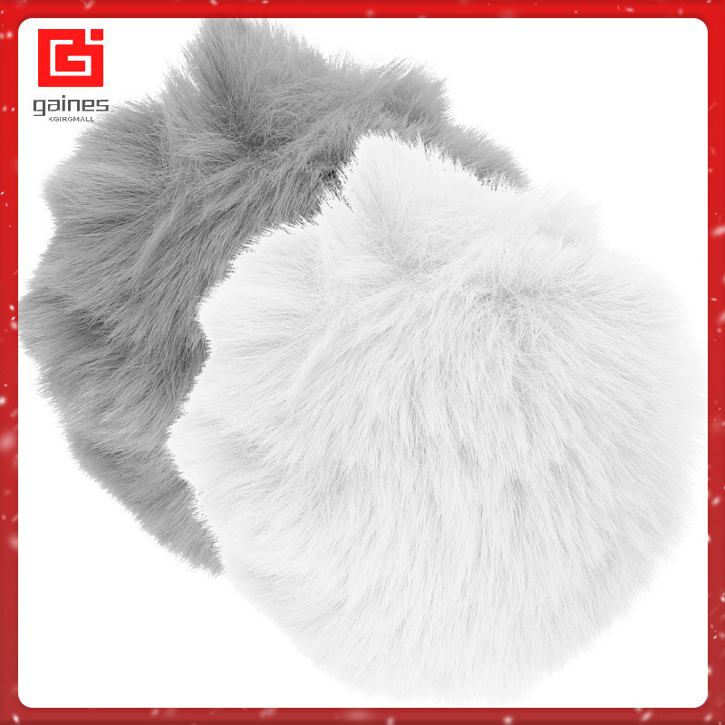 Bunny Accessories for Rabbits Tail Costume White Plush Black Women ...