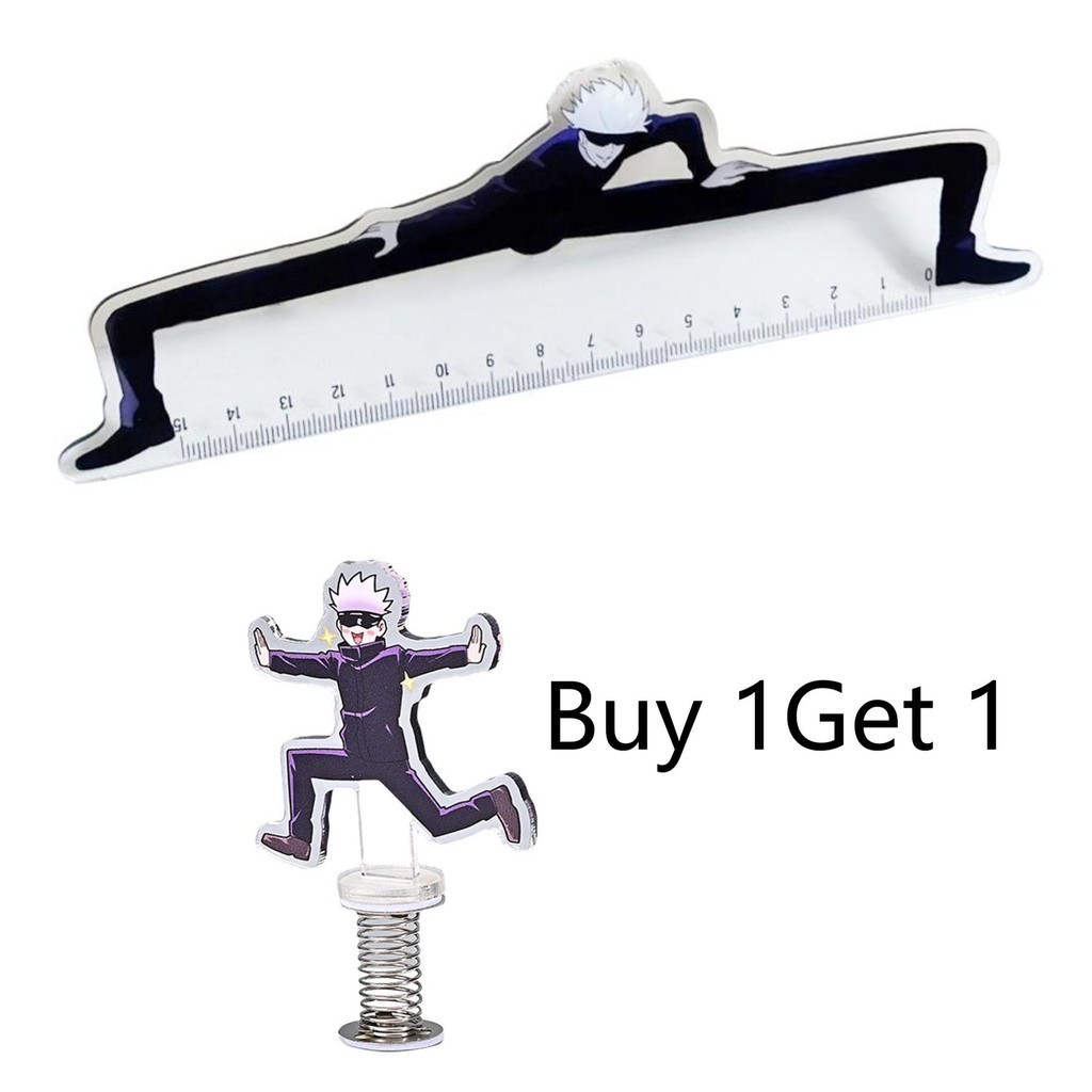 【Buy 1 Get 1】Gojo Satoru Anime Peripheral Ruler Desktop Character ...