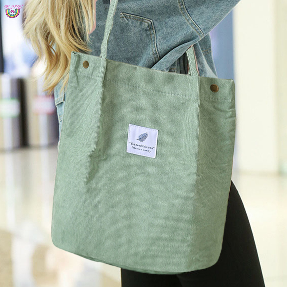 Snaps Button Canvass Shoulder Bag Multi-Purpose Large Capacity Bag For ...