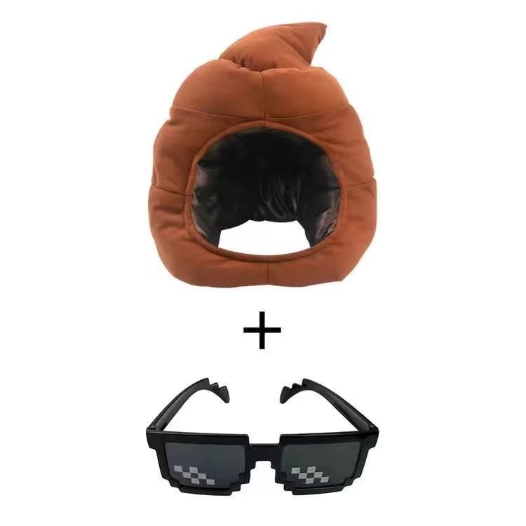 Japanese Style Cartoon Funny and Cute ins Poop Hat Head Cover Poop ...