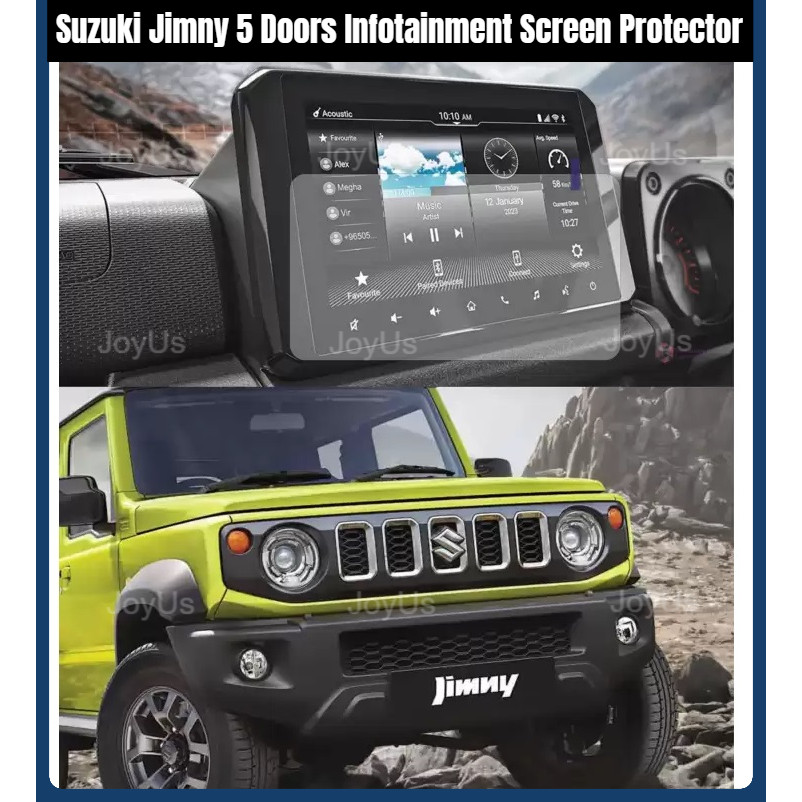 Suzuki Jimny (2023-2025) 5 Doors Infotainment Screen Tempered Glass ...