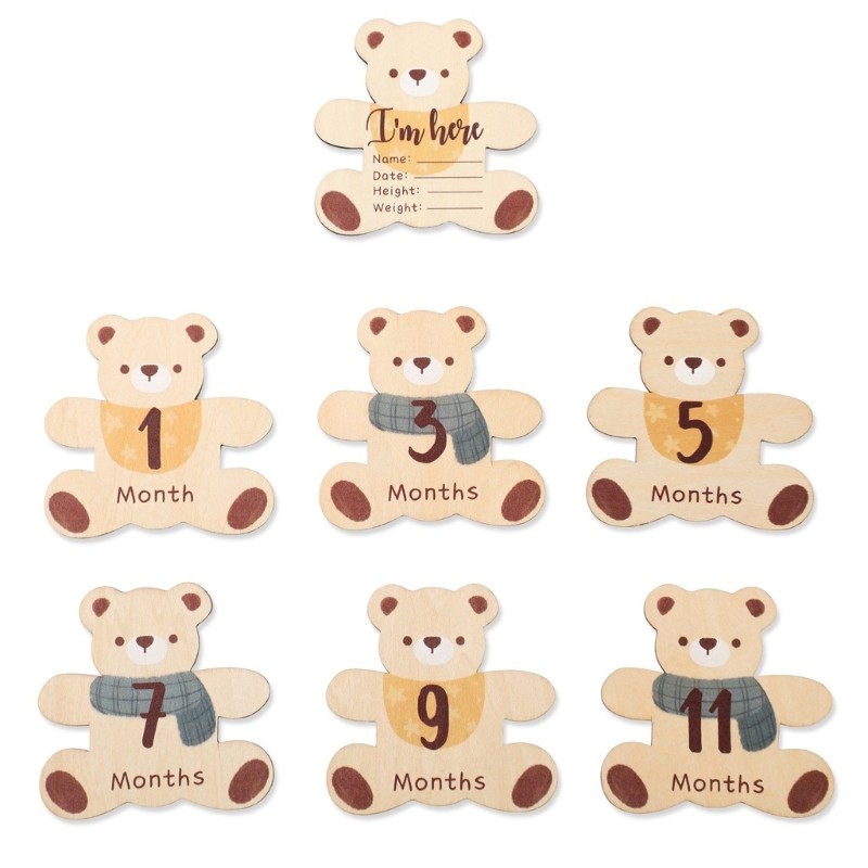 mtt 7Pcs Adorable Landmark Marking Board Cartoon Double-Sided Designs ...