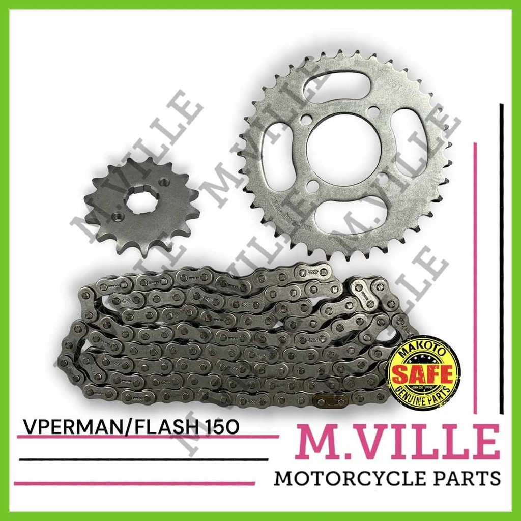 Keeway/Gt$VPERMAN$TS//$OA/FLASH$eV/150$eF/sprocket#Q.and#f/chain$k/Set ...