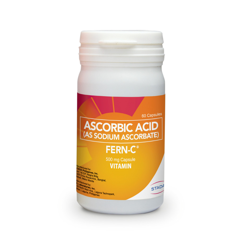 Fern-C 500mg Caps 60s - Non-Acidic Tummy-friendly Vitamin C | Shopee ...