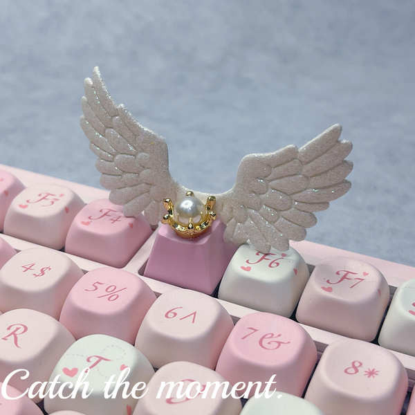 keycaps custom keycaps Shiny Wings Keycap Beautiful Girl Cartoon Anime ...