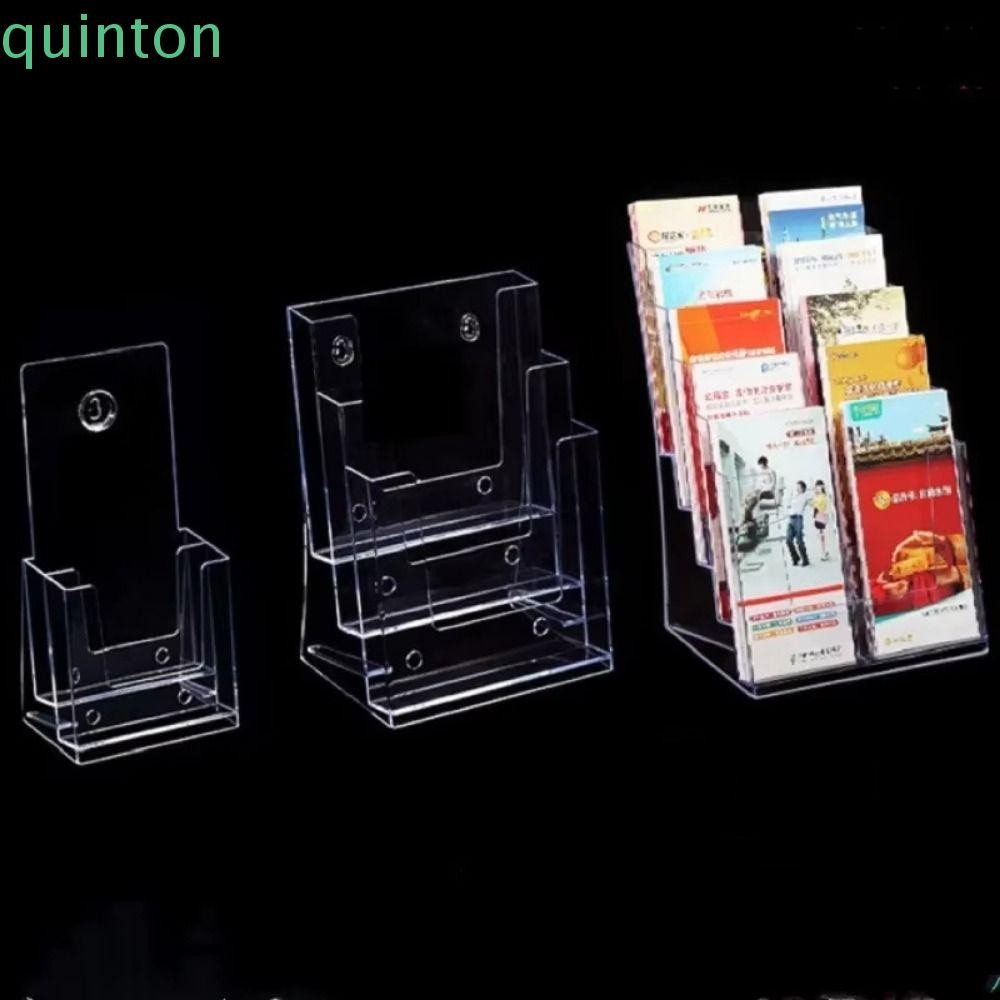 QUINTON Clear Flyers Display Stand, A4/A5/A6 2/3/4 Layers Brochure ...