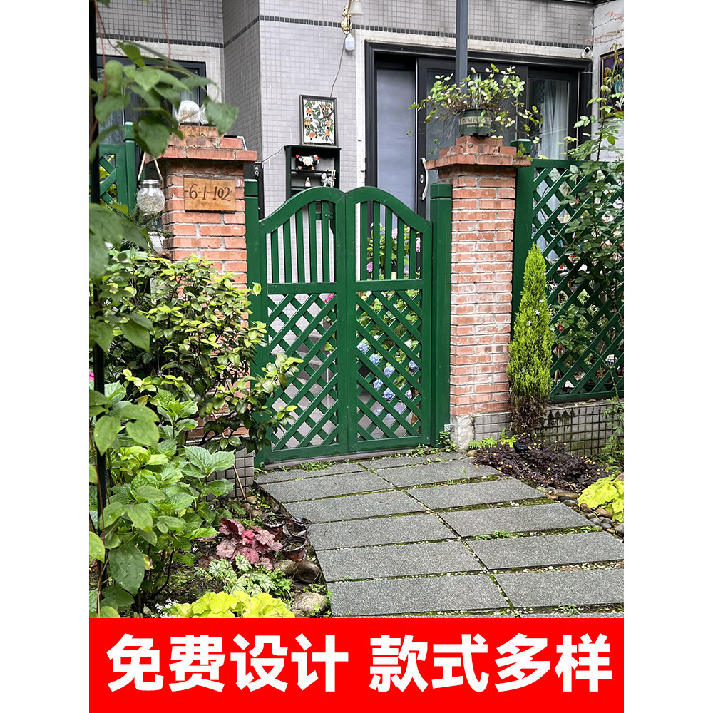 Anti-Corrosion Wood Fence Wall Covering Barrier Courtyard Villa Garden ...