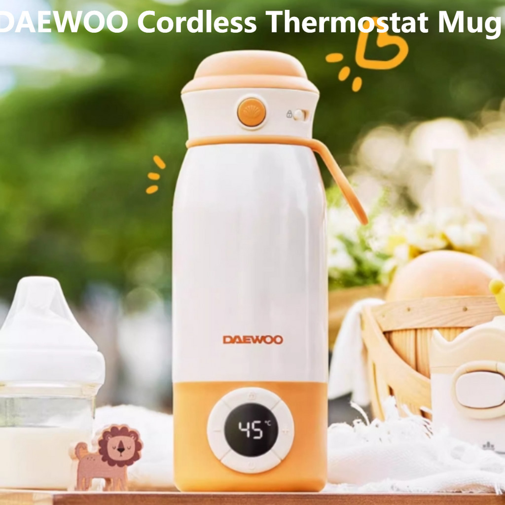 Daewoo Wireless thermostatic kettle 500ml Thermostat Cup Portable ...