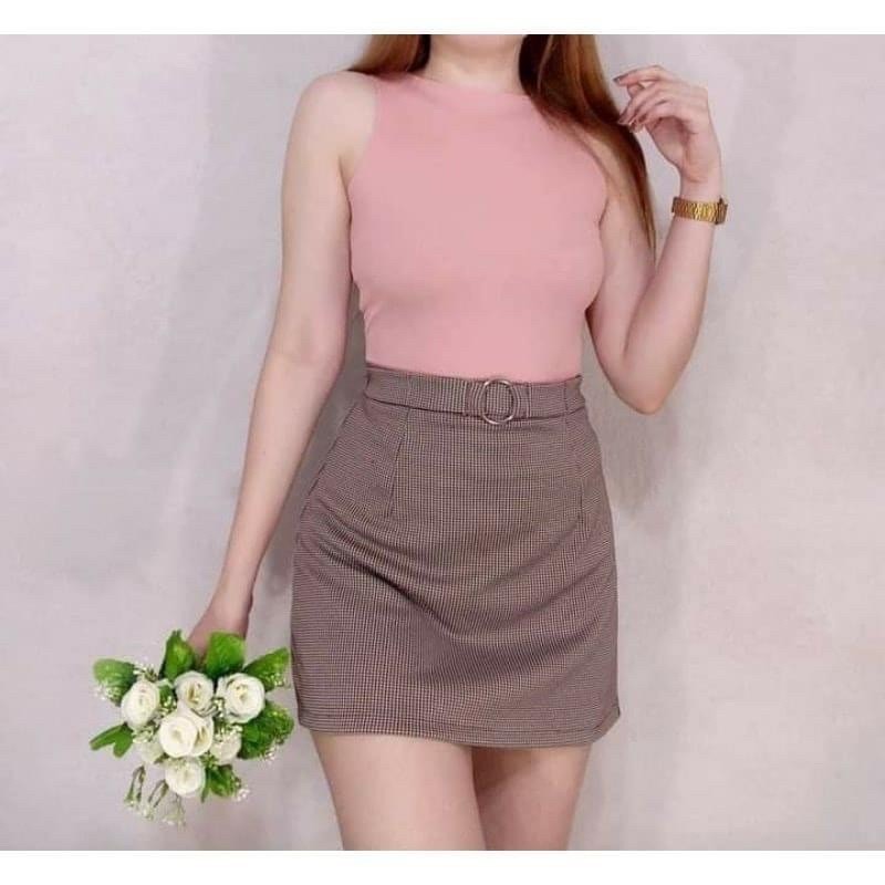 NEW ARRIVE 3pcs High Neck Hugging Top Super Elastic. Buy random color ...