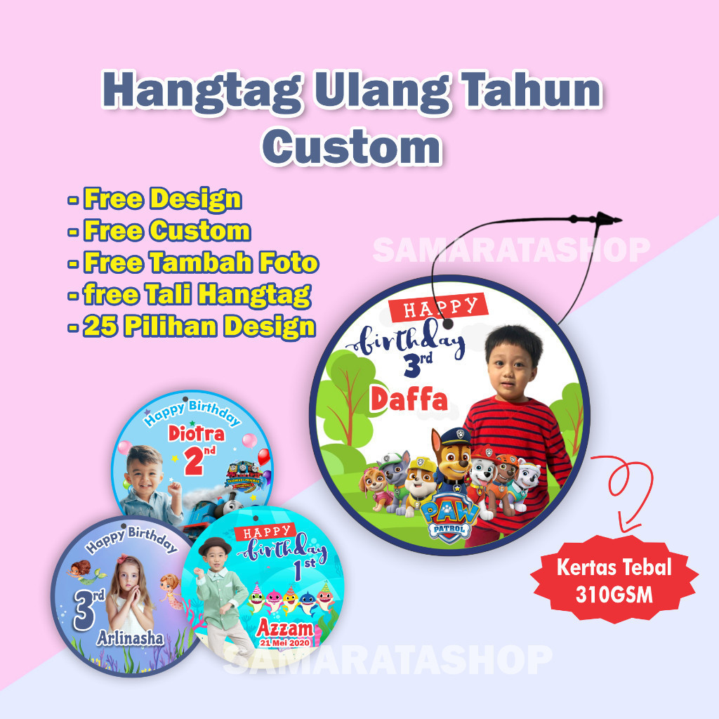 Round Model Birthday Hang Tag, Round Birthday Hang Tag Free Children's ...