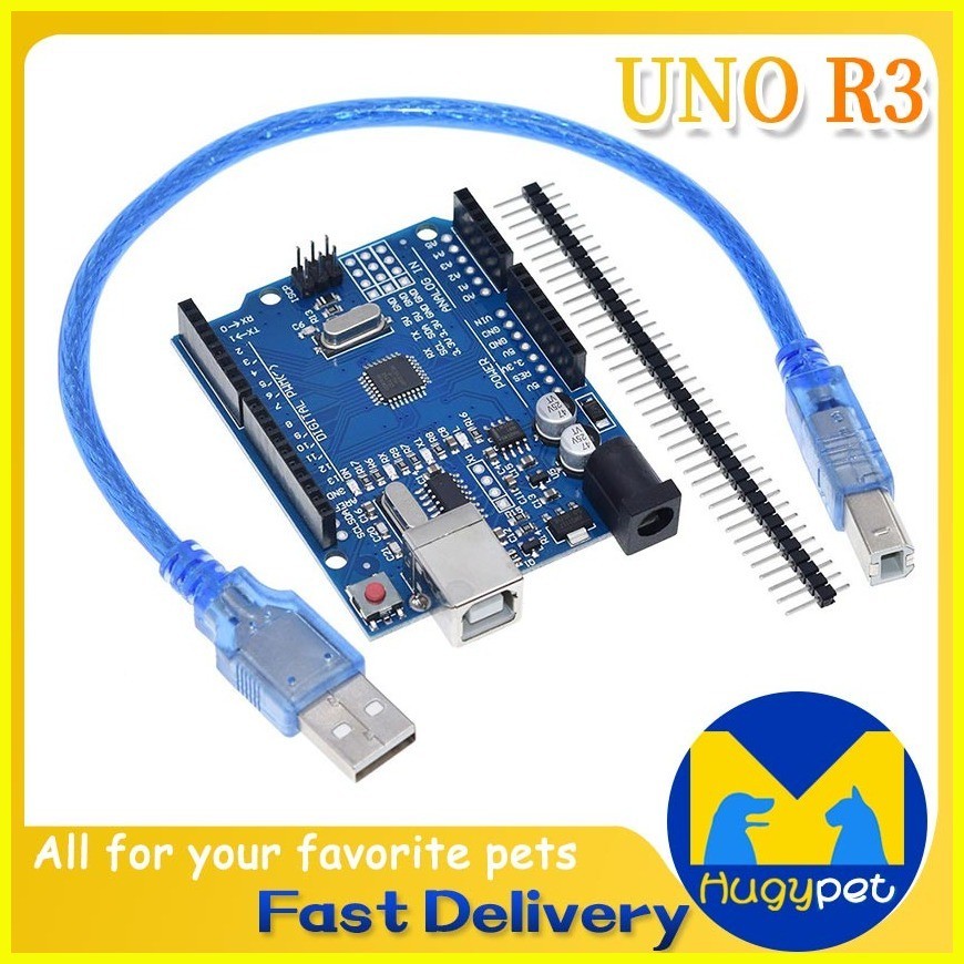 ♞Arduino UNO R3 Development Board With USB Cable DIP For Motherboard ATMEGA328P Microcontroller ...