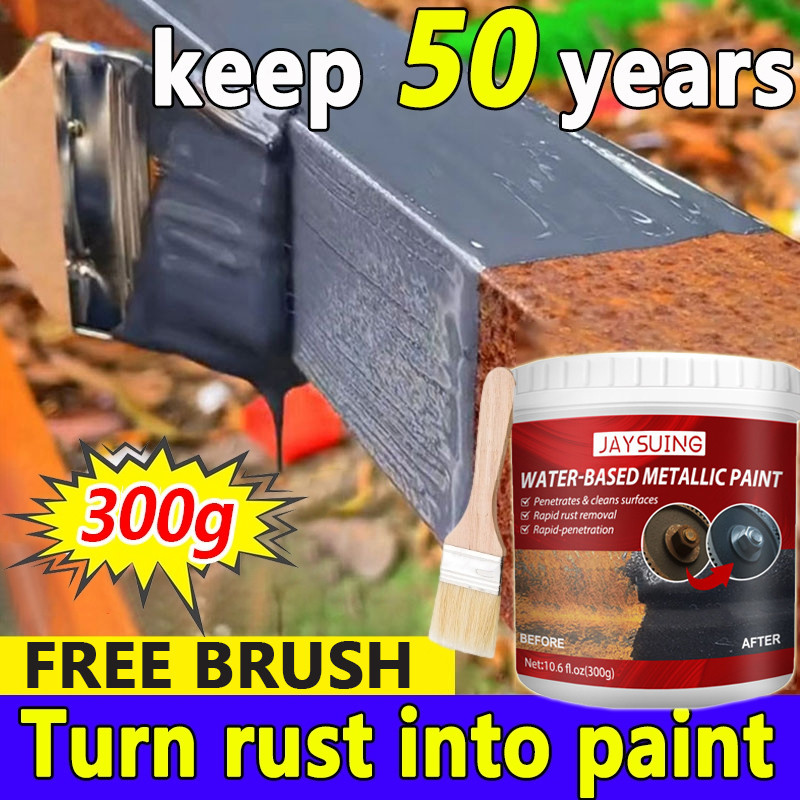 100g/300g Antirust Primer Metal Rust Remover Water-Based Metallic Paint ...