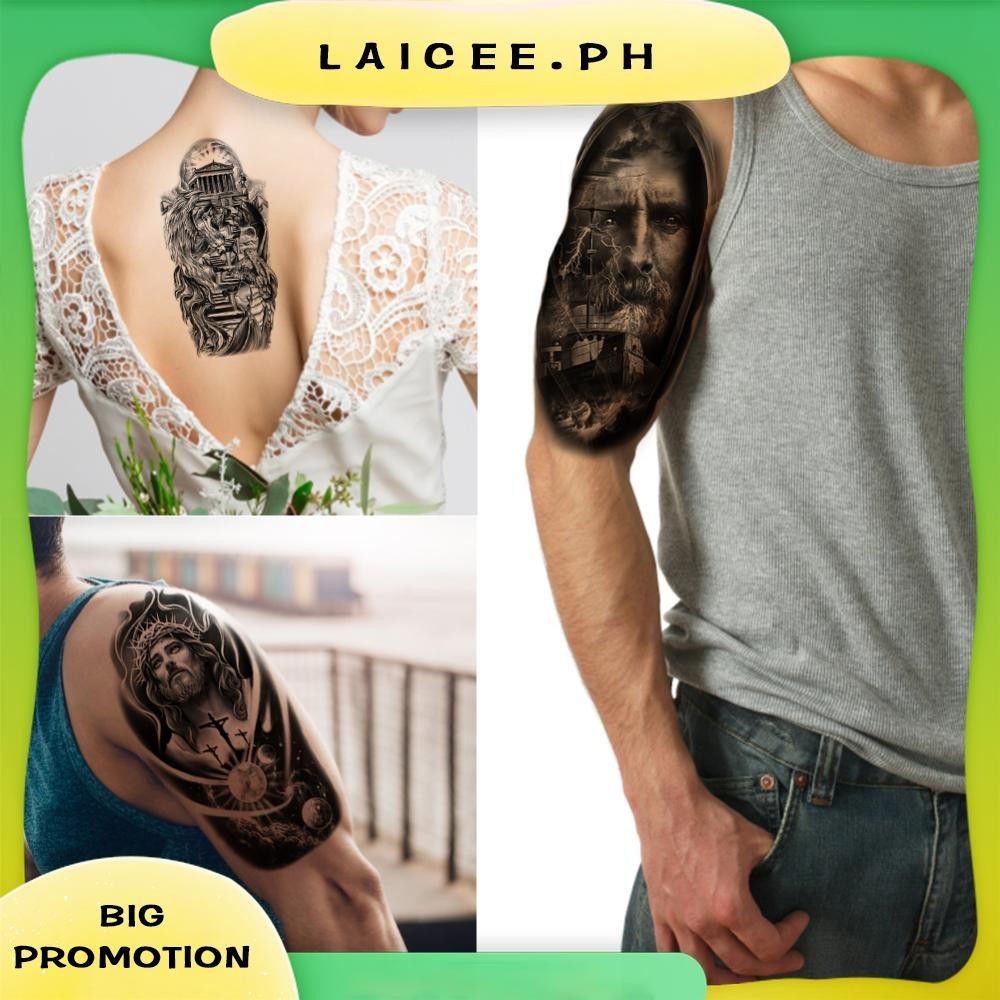 [Laicee.ph] 6pcs Temporary Tattoos God Monster Jesus Disposable Tattoo ...