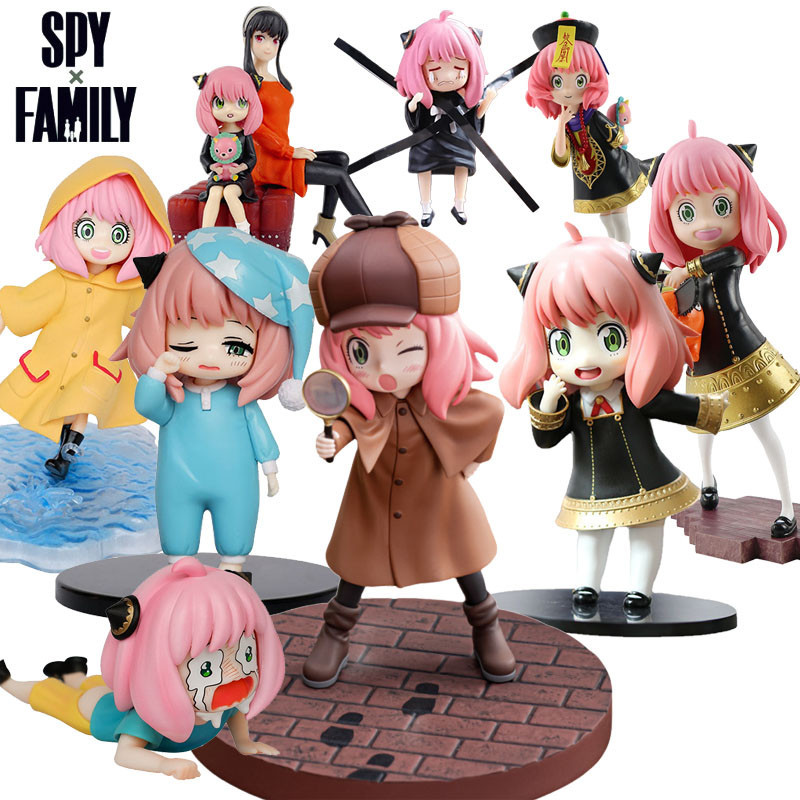 SPY×FAMILY Anya Figure Yor Forger Anya Action Figure Model Toys ...