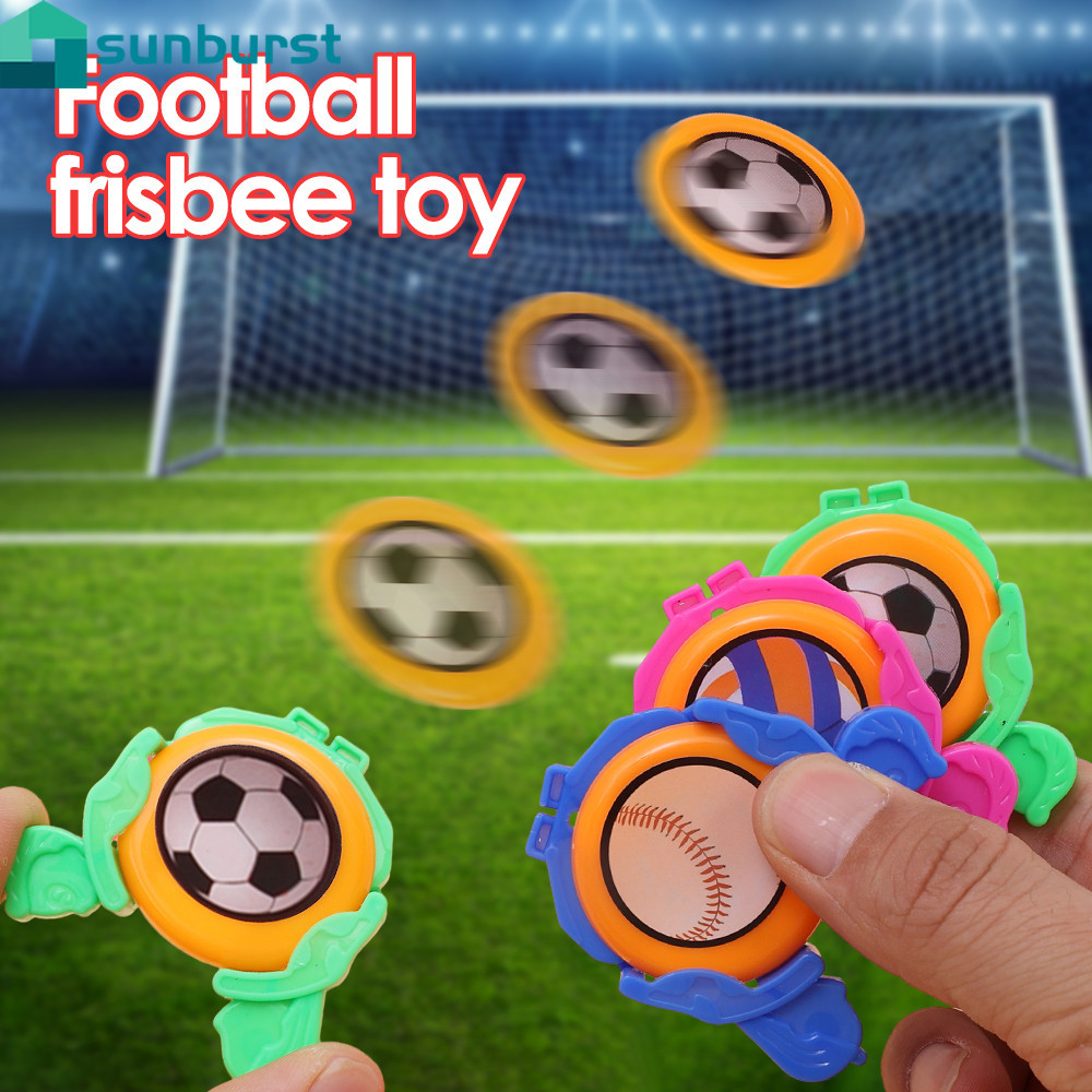 10Pcs Football Ejection Frisbee Toy - Hand Catapult Toy - Kindergarten ...