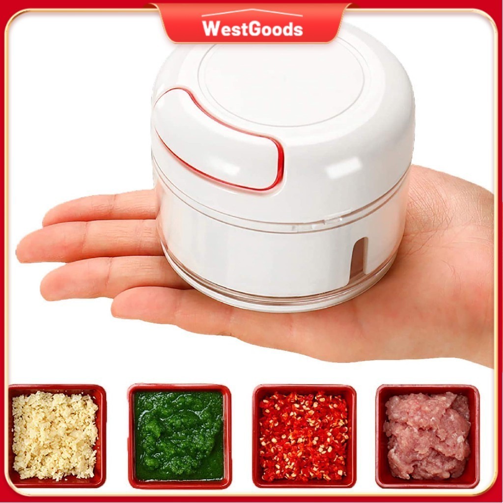 WG Hand-Pull Food Crusher Kitchen Manual Mini Vegetable Meat Grinder ...