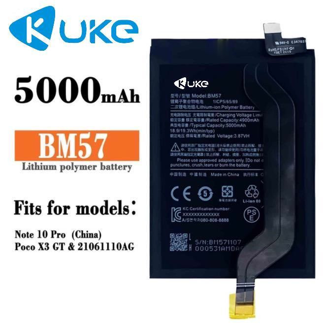 KUKE BM57 Replacement Battery for Xiaomi POCO X3 GT / Note 10 Pro ...