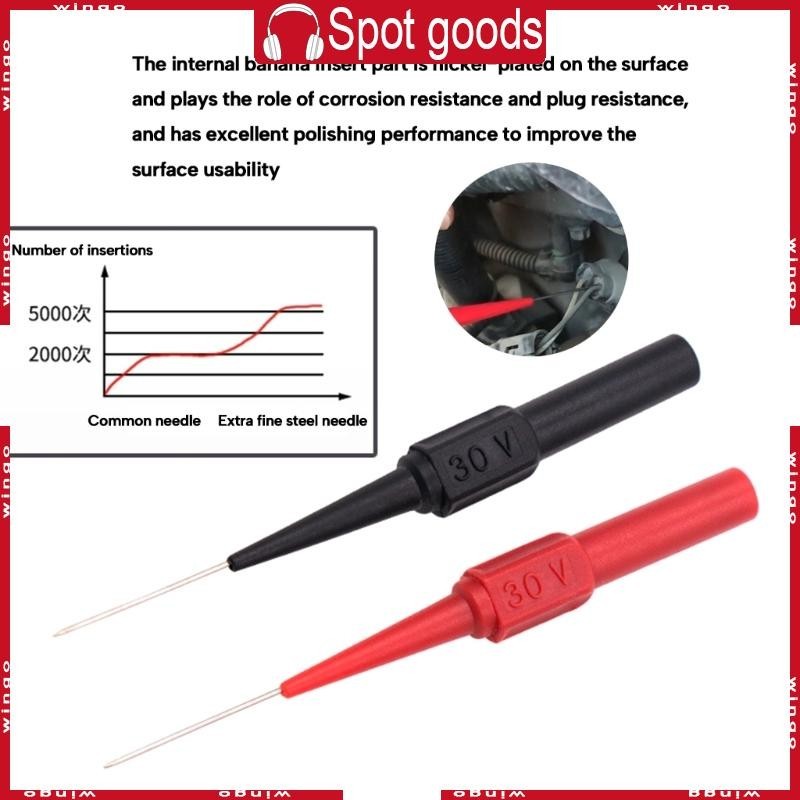 WIN Multimeter Test Probe Back Probes Test Leads Extention Tester Pin ...