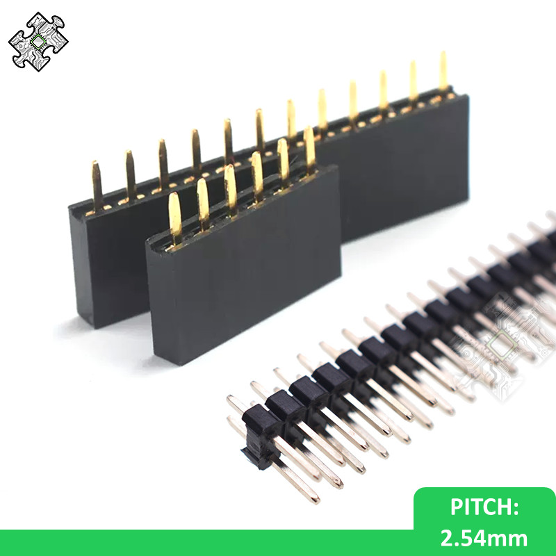 ENGLAB★40p Pin Header Single Row, 2.54mm, Dual Row Pin Header, Male ...