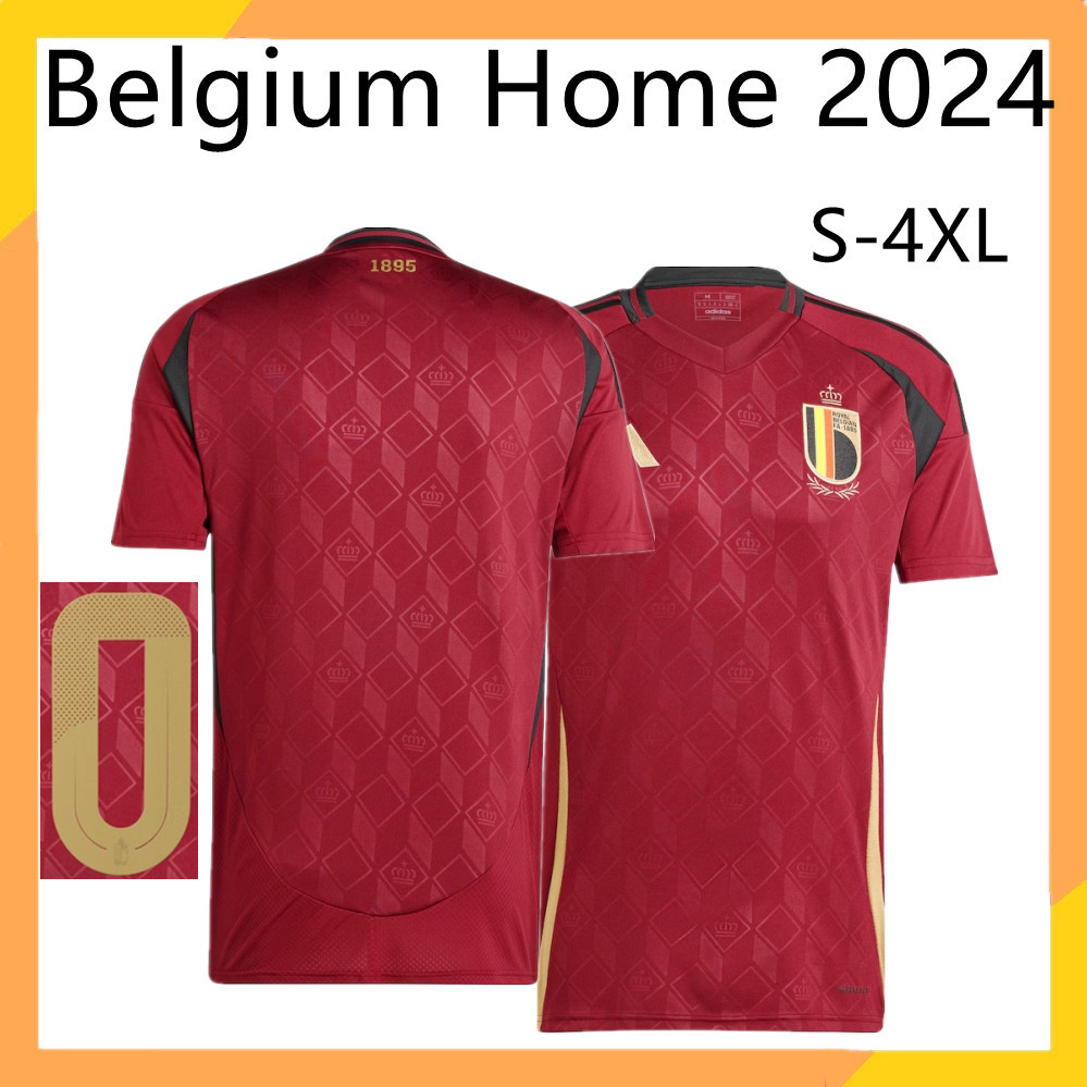Belgium Jersey Home 2024 Size S-4XL Men Football Jersey | Shopee ...