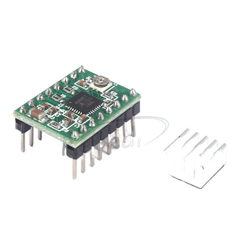 3D printer reprap A4988 stepper motor driver pin header has been welded ...