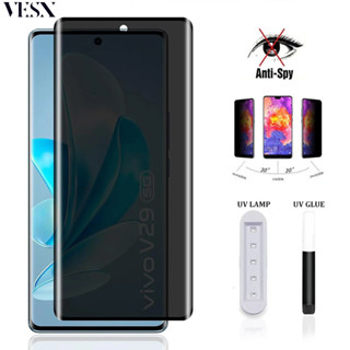 Matte Anti-Spy Privacy UV Tempered Glass Screen Protector Film For VIVO V60 V50 V50E V40 V40E ...