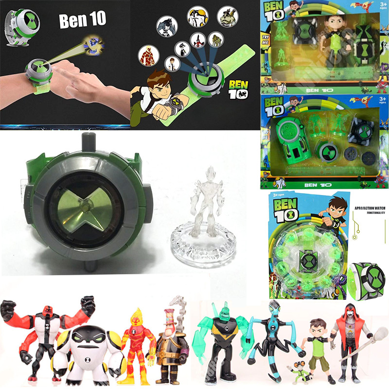 Ben 10 Figure Ben Tennyson Omnitrix Watches Heatblast Way Big Benwolf ...