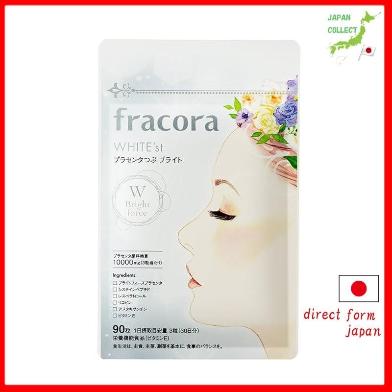 fracora fracora WHITE'st Placenta Crush Bright 90 capsules | Shopee ...