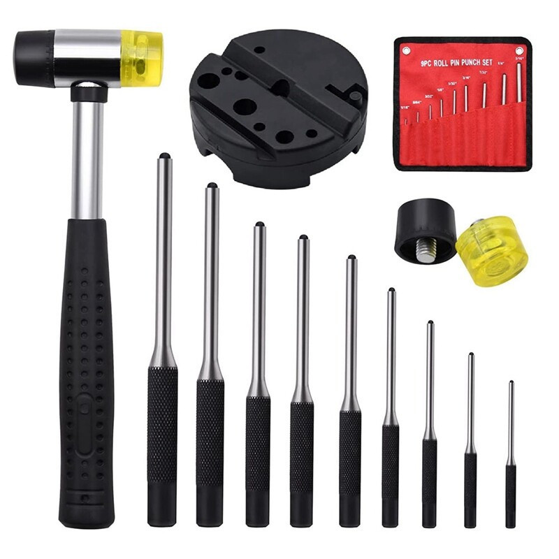 Roll Pin Punch Set with Storage Pouch,Smithing Punch Removing Repair ...