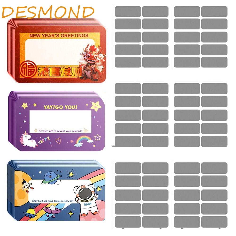 DESMOND 20PCS Scratch-off Cards, Party Game Activity Favors Vouchers ...