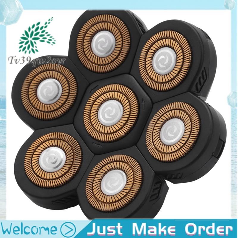 【Tv39qw2oyr】7D Electric Shaver Replacement Heads 7 Heads Head Shaver ...