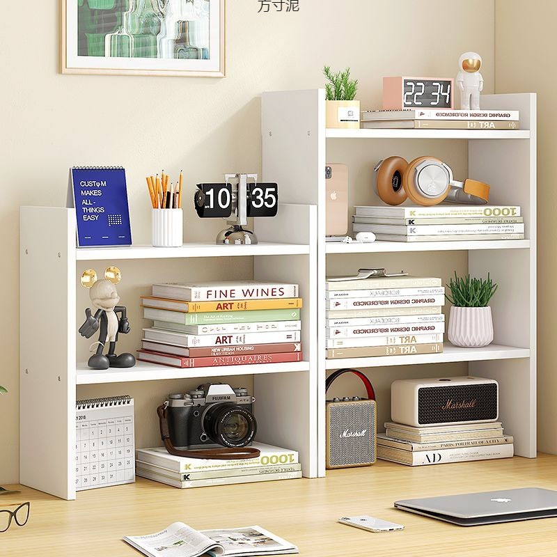 Desktop Bookshelf Desktop Organizer Office Storage Rack Desk Study ...