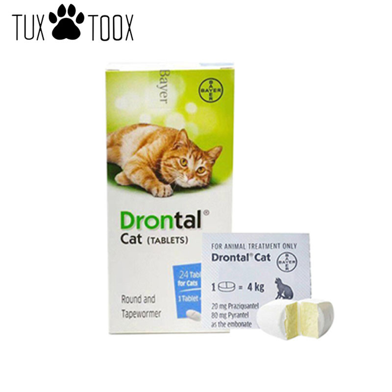 BAYER Drontal Plus for Cat Roundworms and Tapeworms Removal | Shopee ...