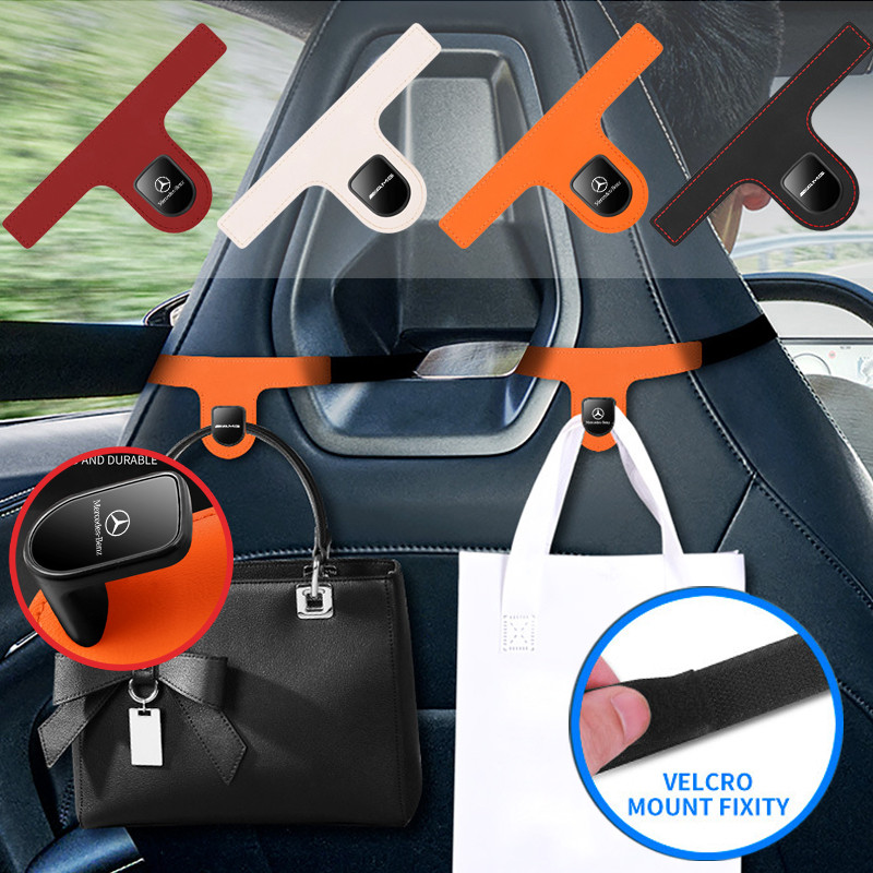 Mercedes Benz Car sport version hook, microfiber leather metal adhesive ...