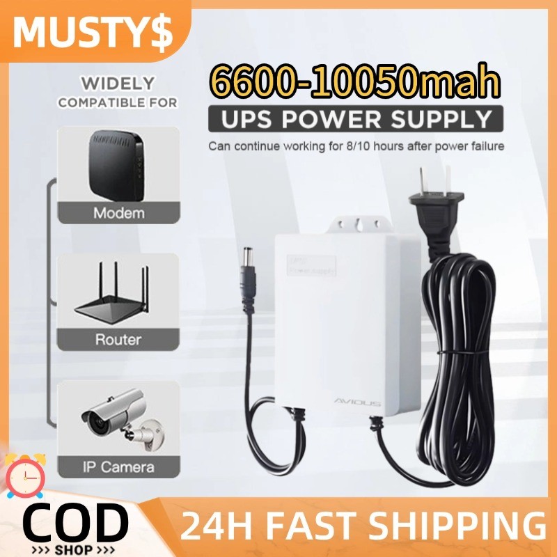 V380 PRO 12V 1.5A Uninterruptible Power Supply Mini UPS Battery Backup for WiFi Router Modem ...