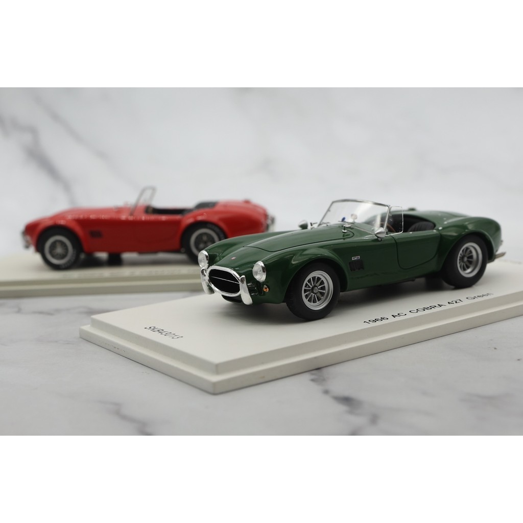 Spark 1/43 Shelby cobra 427 ac cobra 427 Green Car, kidbox Limited ...