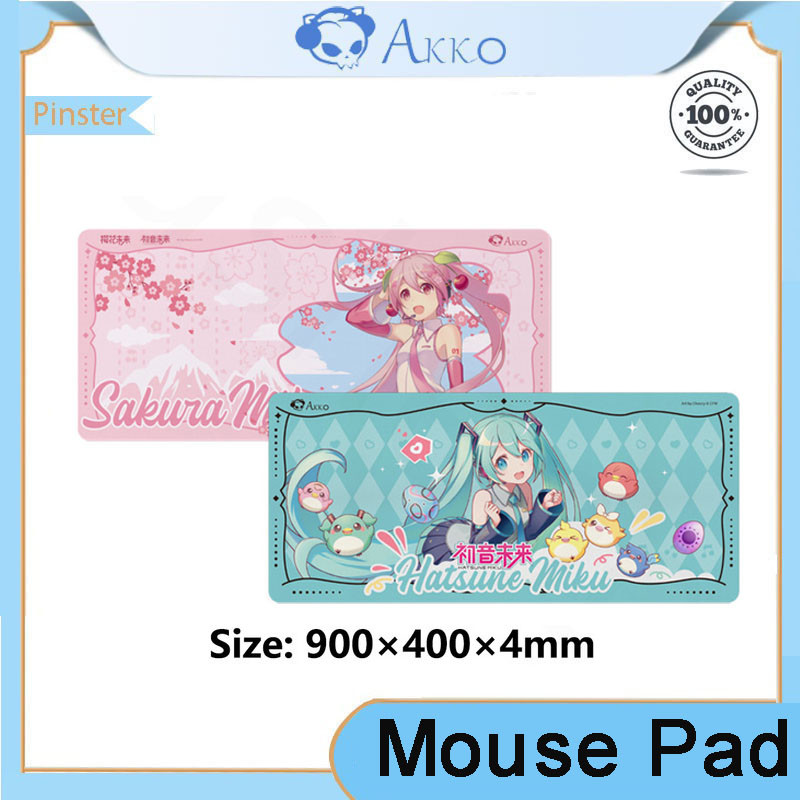 AKKO Mouse Pad Hatsune Miku IP Large mouse pad Table pad 900x400 x 4mm ...