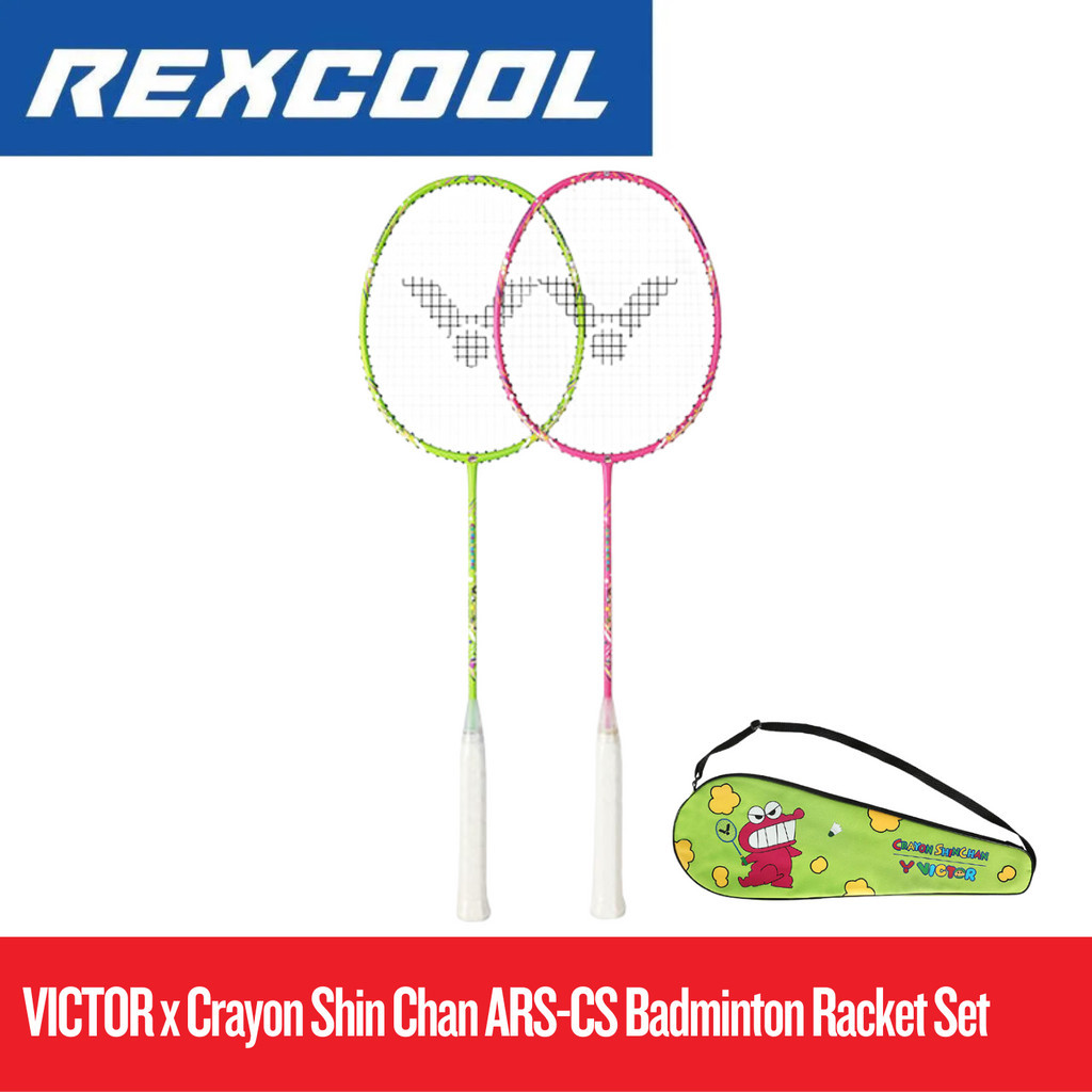 VICTOR X Crayon Shin Chan ARS-CS Badminton Racket Set | Shopee Philippines