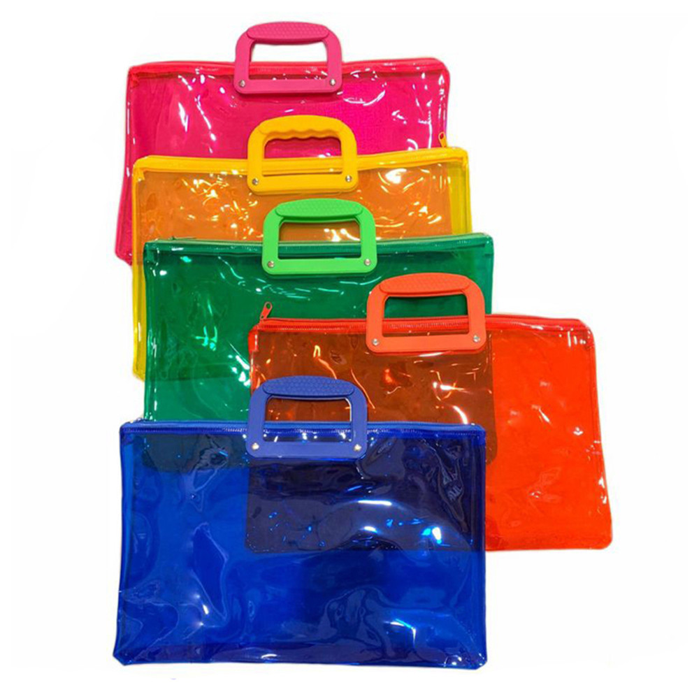 Loren Expanding Plastic Envelope with Handle and Zipper Lock 1pc ...