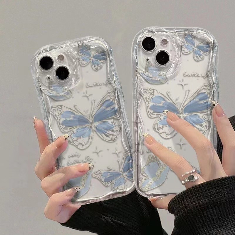 Cute Cream Butterfly Casing Tecno POP 9 /SPARK GO 1/SPARK GO 2025 Case ...