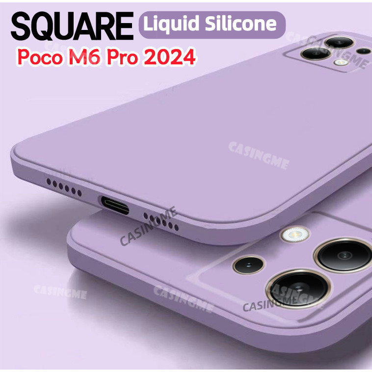Poco M6 Pro 2024 Square Liquid Casing For Poco M6Pro M6 PocoM6 Pro ...