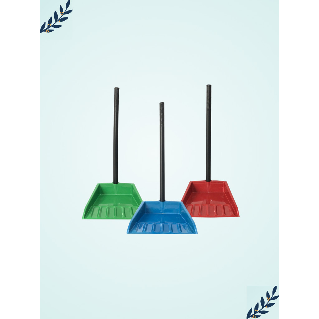 Happy Plastic Household Cleaner Long Handle Dust Pan PANDAKOT | Shopee ...