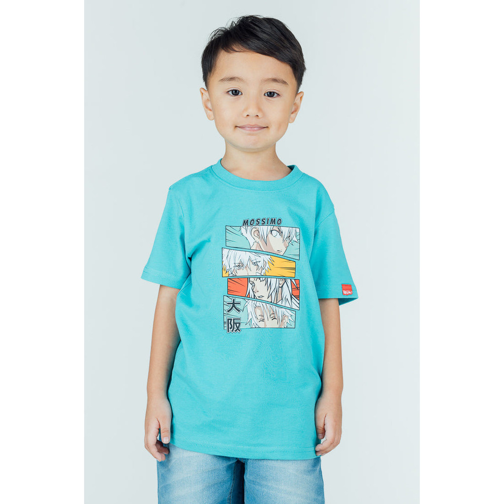 Mossimo Kids Trevor Teal Basic Tshirt | Shopee Philippines