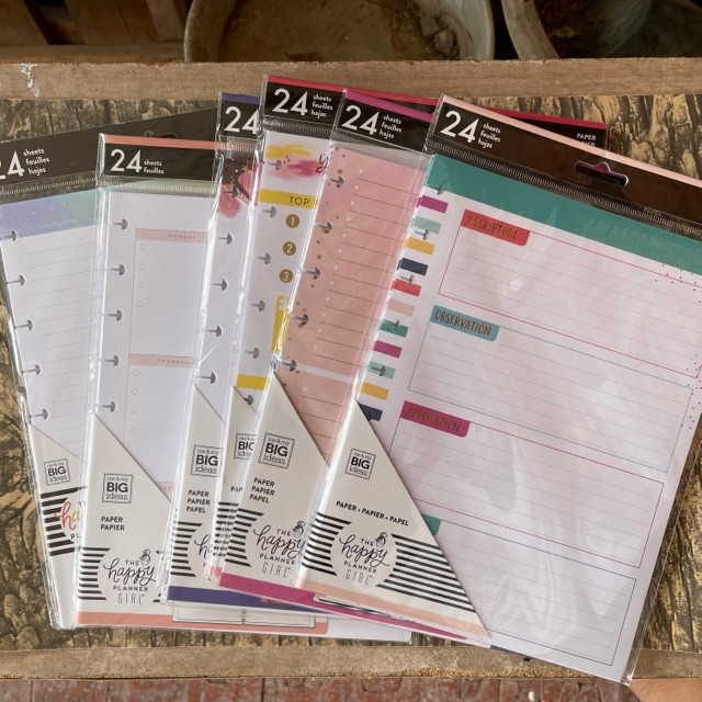 MAMBI Happy Planner Classic Sized Refill Paper with Foil - 24 sheets ...