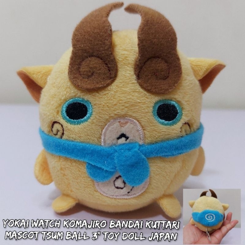 Bandai Yokai Watch Komajiro Kuttari Mascot Tsum Ball Toy Doll Japan ...