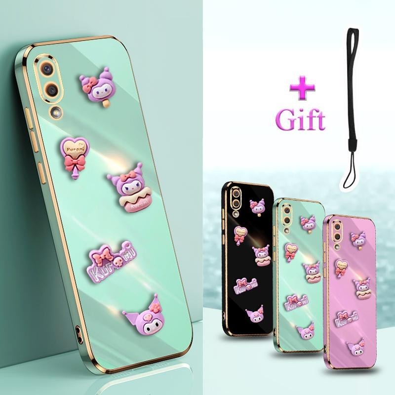 For Samsung Galaxy A02 M02 Case Straight Gold edge Electroplated Soft ...